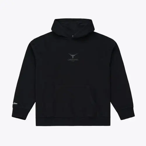 Mitchell & Ness Texas Longhorns Monochrome Icon Fleece Hoodie - Black