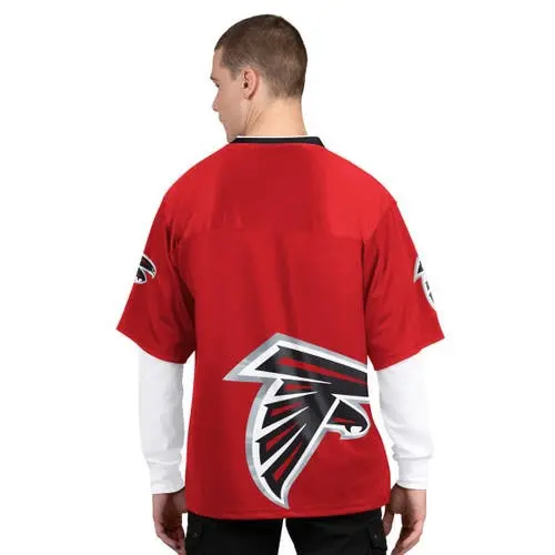 STARTER White Atlanta Falcons Short Sleeve & Long Sleeve T-shirt Combo Pack