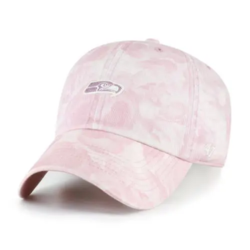 '47 Seattle Seahawks Gardenia Clean Up Adjustable Hat - Pink