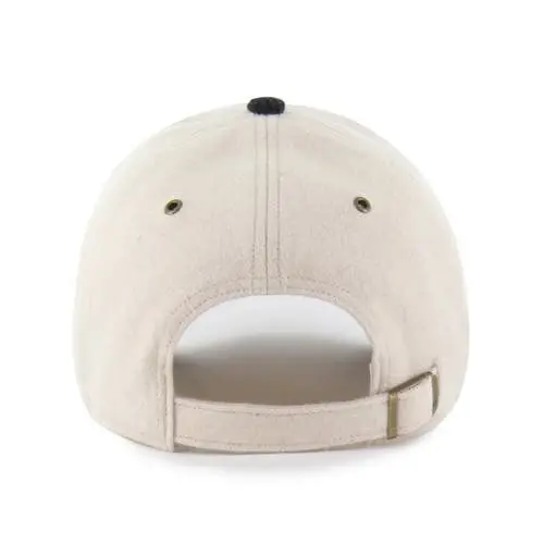 '47 Black Miami Dolphins Rope Script Clean Up Adjustable Hat