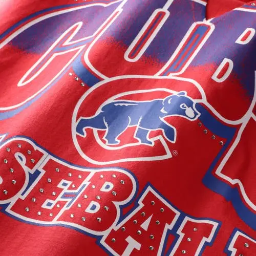 '47 Chicago Cubs Win Big Oversized Notch-neck T-shirt
