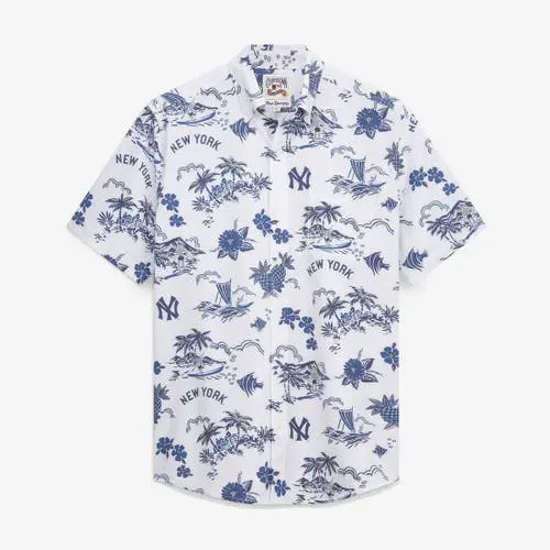 Reyn Spooner New York Yankees Cooperstown Kekai Performance Button-down Tri-blend Shirt