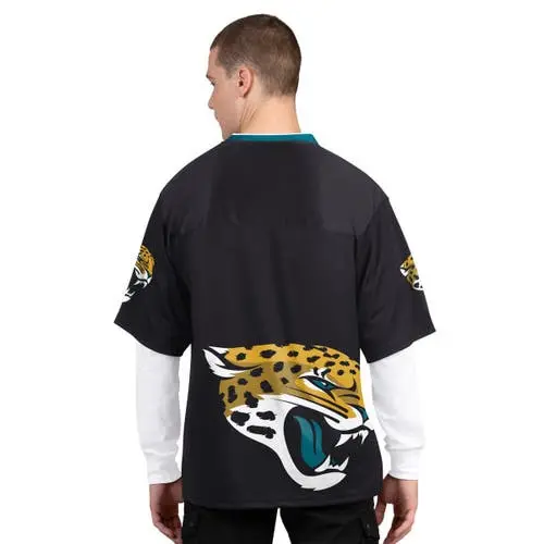 STARTER White Jacksonville Jaguars Short Sleeve & Long Sleeve T-shirt Combo Pack