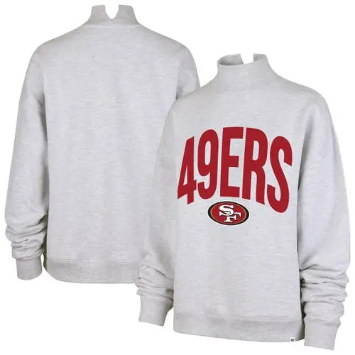 '47 San Francisco 49ers Subtle Muse Mock Neck Sweatshirt