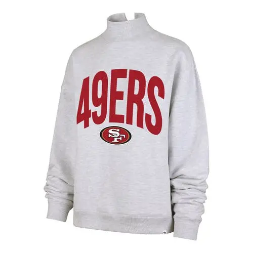 '47 San Francisco 49ers Subtle Muse Mock Neck Sweatshirt