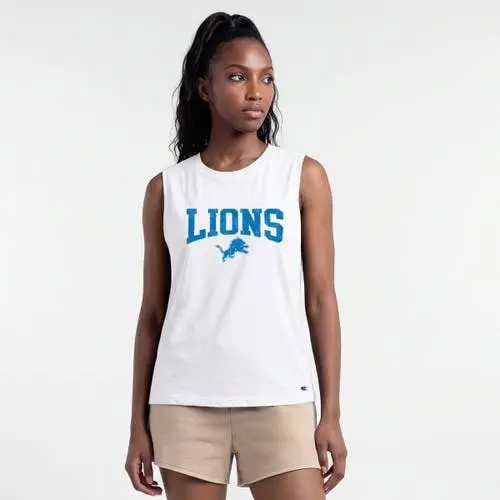 Champion Detroit Lions Muscle Tank Top - White
