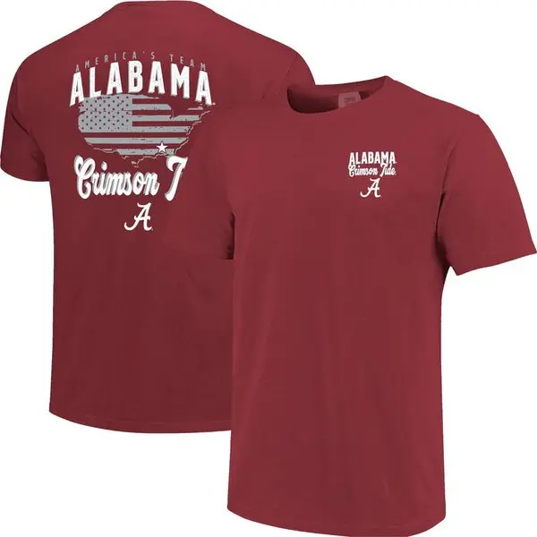IMAGE ONE Alabama Tide America's Team T-shirt - Crimson