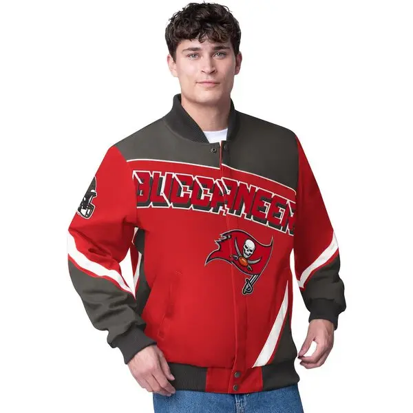 G-III EXTREME Tampa Bay Buccaneers Maximum Racing Full-snap Jacket