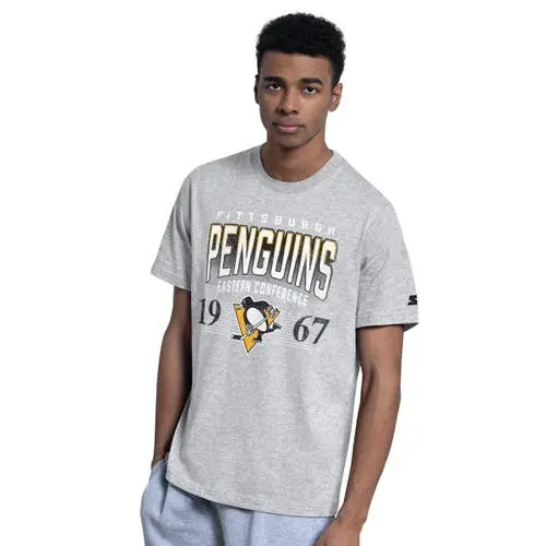 STARTER Heather Gray Pittsburgh Penguins Two-pack T-shirt Set