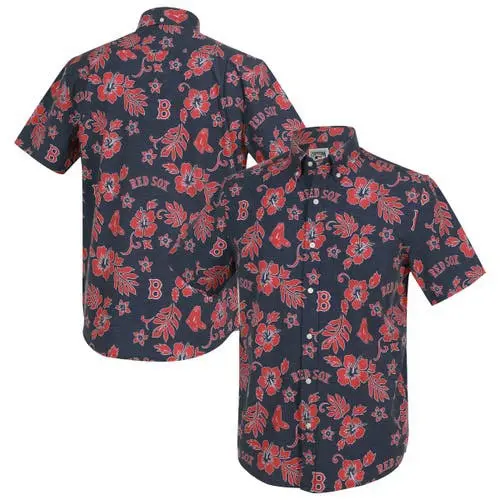Reyn Spooner Boston Red Sox Cooperstown Kekai Performance Button-down Tri-blend Top