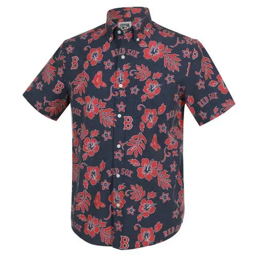 Reyn Spooner Boston Red Sox Cooperstown Kekai Performance Button-down Tri-blend Top