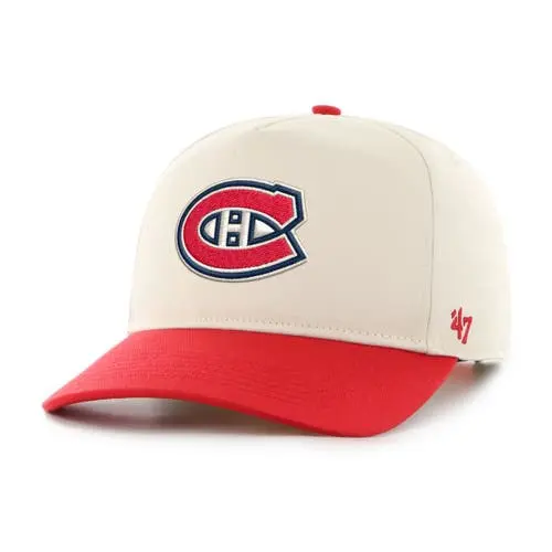 '47 Red Montreal Canadiens Logo Hitch Adjustable Hat - Cream