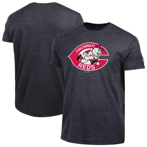 Champion Cincinnati Reds Cooperstown Logo Tri-blend T-shirt