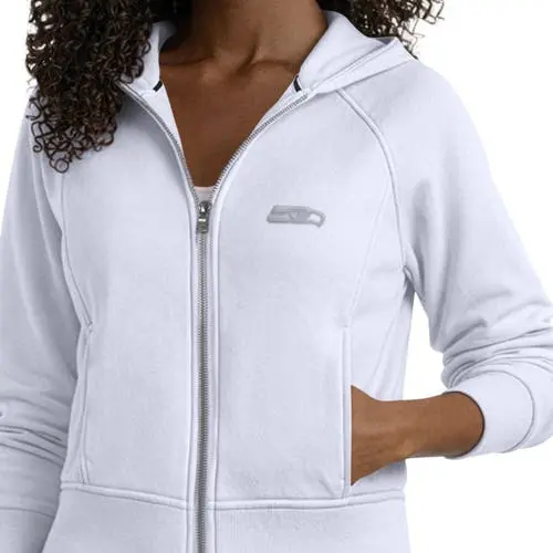 STARTER Seattle Seahawks Cropped Pastels Full-zip Hoodie