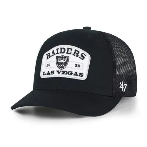 '47 Las Vegas Raiders Roadway Adjustable Trucker Hat - Black