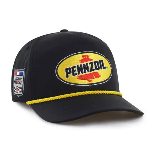 '47 Joey Logano Sponsor Logo Side Patch Brrr° Hitch Rope Adjustable Hat - Black