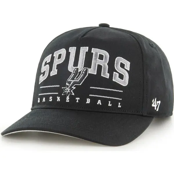 '47 San Antonio Spurs Roscoe Hitch Adjustable Hat - Black