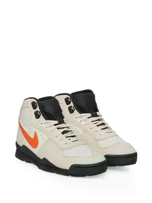 Nike Swoosh-logo Panelled Sneakers - Neutrals