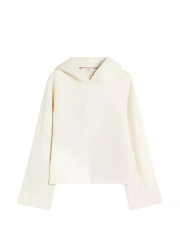 Max Mara Logo-embroidered Hoodie - Neutrals