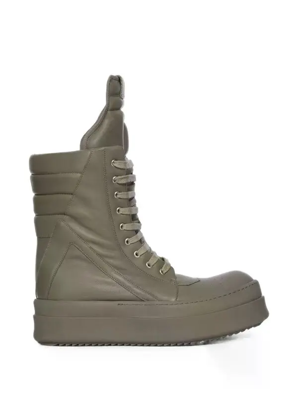 Rick Owens Mega Geobasket Leather High-top Sneakers