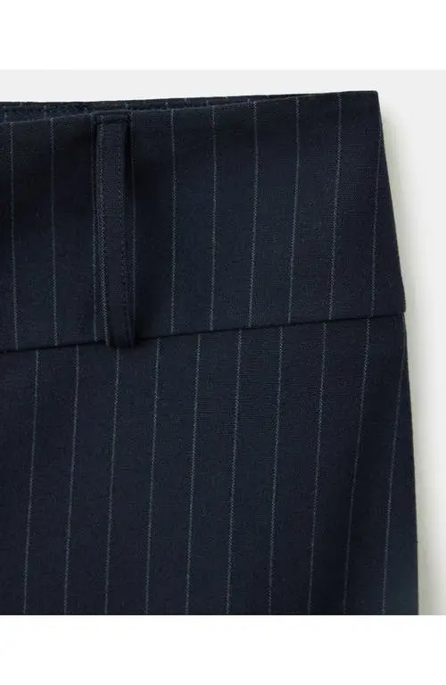 Mango Pinstripe Wide Leg Pants