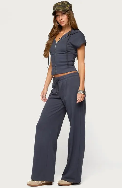 EDIKTED Paeva Low Rise Wide Leg Sweatpants