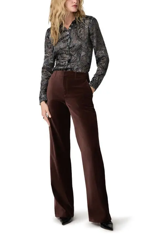 Paige Desano Burnout Button-up Shirt