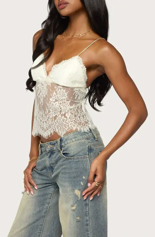 EDIKTED Ottilie Lace & Satin Effect Camisole