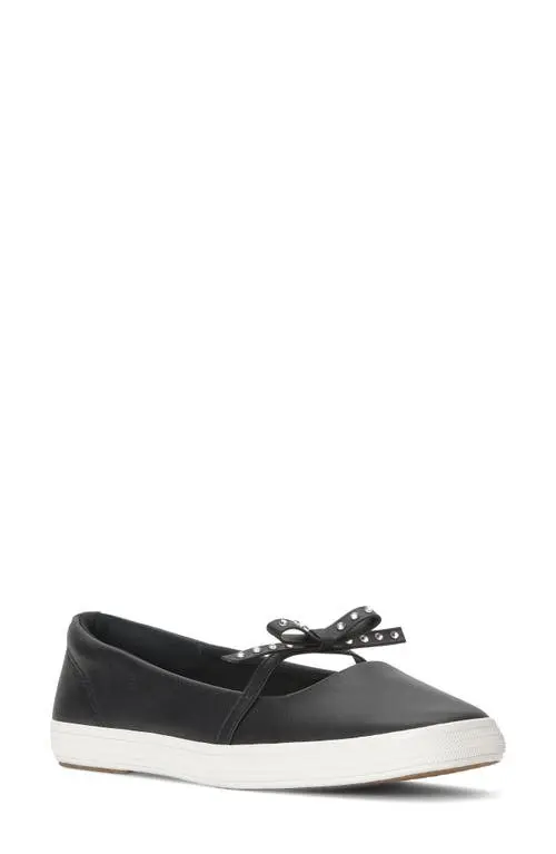 Keds® Leather Square Toe Flat