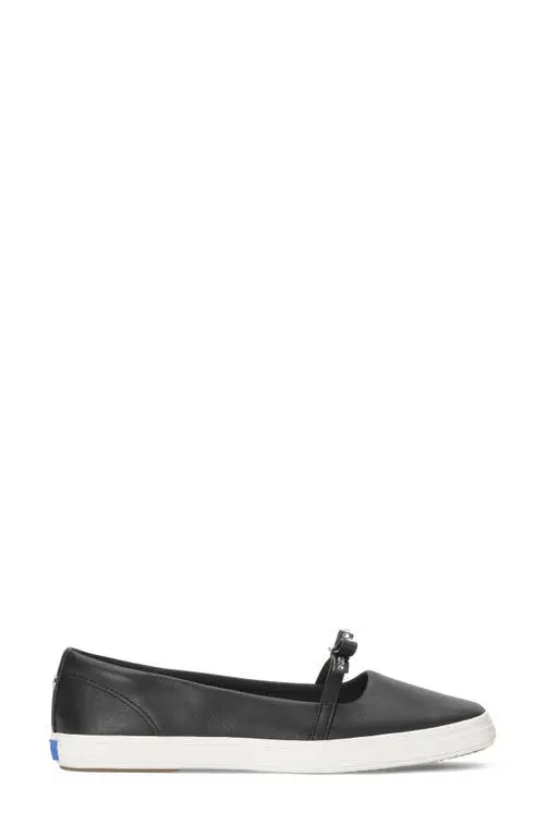 Keds® Leather Square Toe Flat