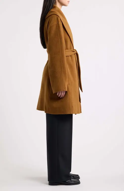 BOSS Cariby Belted Wool Blend Coat