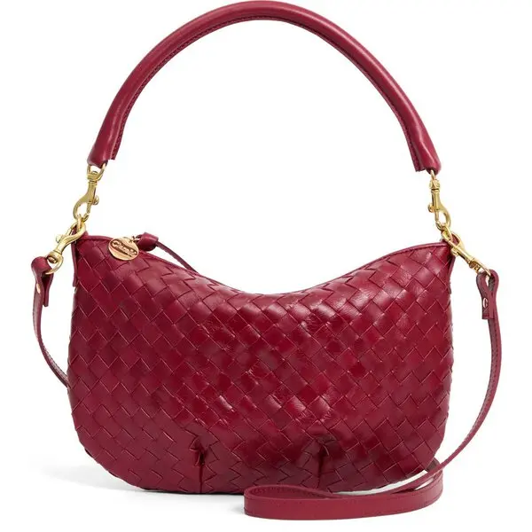 Clare V. Moyen Woven Leather Messenger Bag