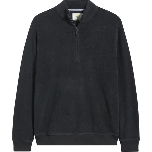 James Campbell Mammoth Quarter Zip Pullover - Black
