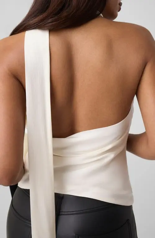 Guess Scarf Neck Silk Blend Satin Top