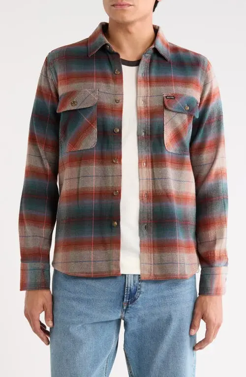 Brixton Bowery Cotton Blend Flannel Shirt