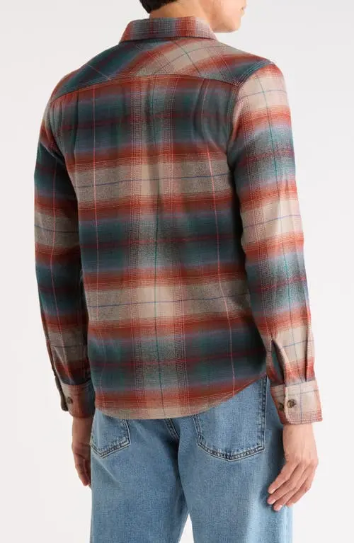Brixton Bowery Cotton Blend Flannel Shirt