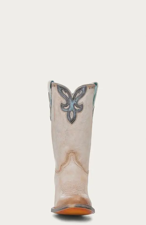 CORRAL Cowhide Embroidered Overlay Studded Round Toe Western Boots