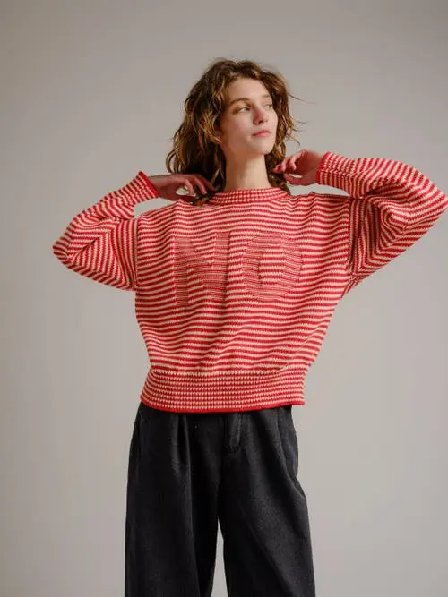 DEGEN Garter No Pima Cotton Sweater