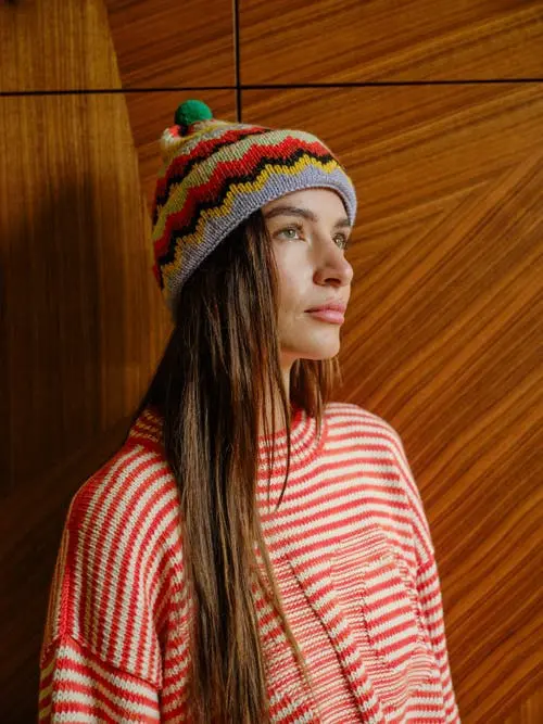 DEGEN Garter No Pima Cotton Sweater