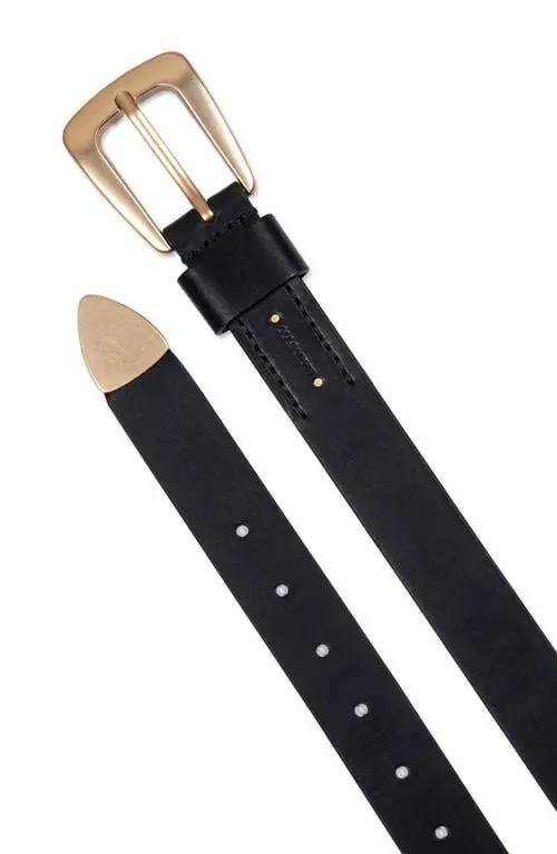 ALLSAINTS Leather Belt With Metal Tip