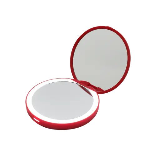 IMPRESSIONS VANITY Snow White Compact Mirror With Wireless Power Bank Base
