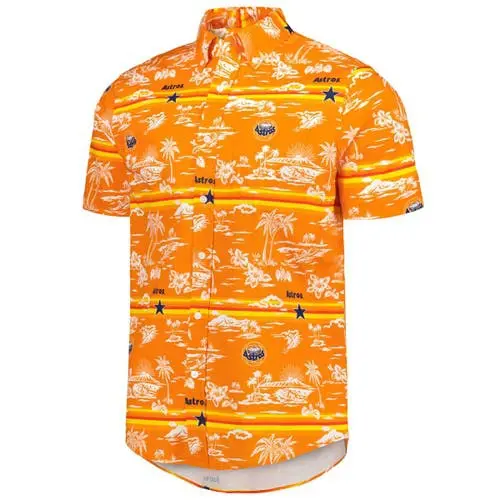 Reyn Spooner Houston Astros Kekai Button-down Shirt - Orange