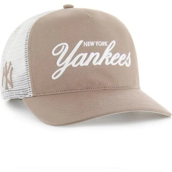 '47 New York Yankees Foundational Mesh Hitch Adjustable Hat - Brown