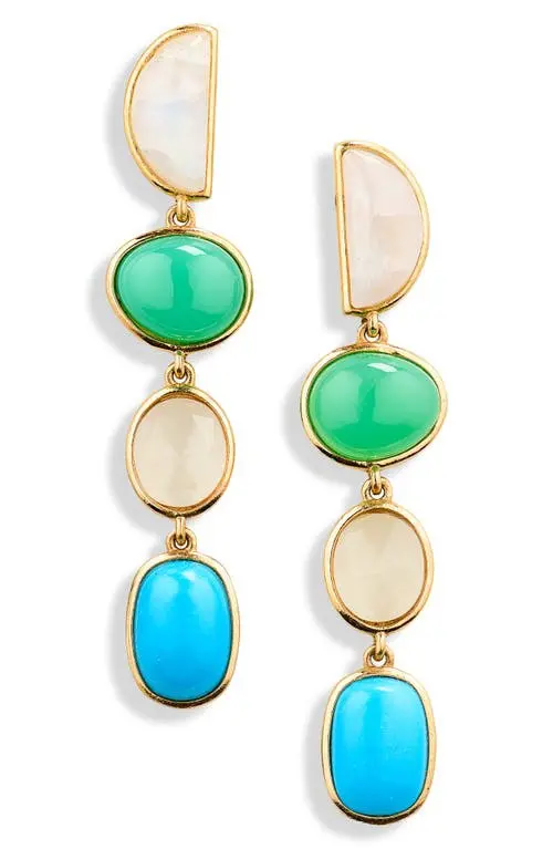 LIZZIE FORTUNATO Cala Stone Drop Earrings