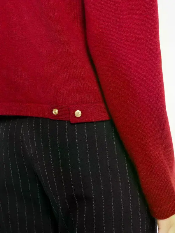 AGNES B. Zip-up Cashmere Cardigan