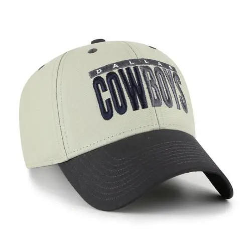 '47 Black Dallas Cowboys Half Block Text Mvp Adjustable Hat