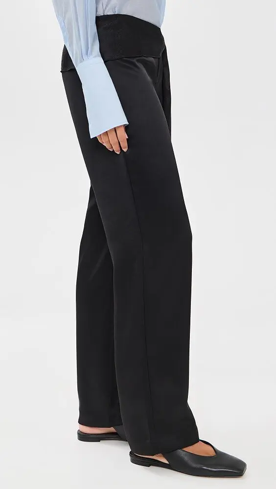 REFORMATION Mina Satin Tie Pants