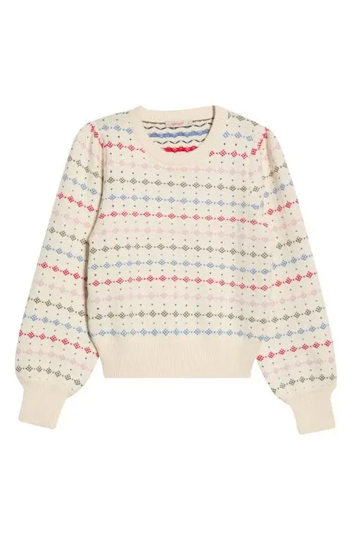 Marine Layer Alma Puff Sleeve Cotton Blend Sweater