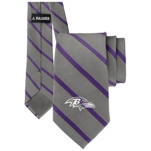 J. PALMER Baltimore Ravens Game Day Tie - Gray