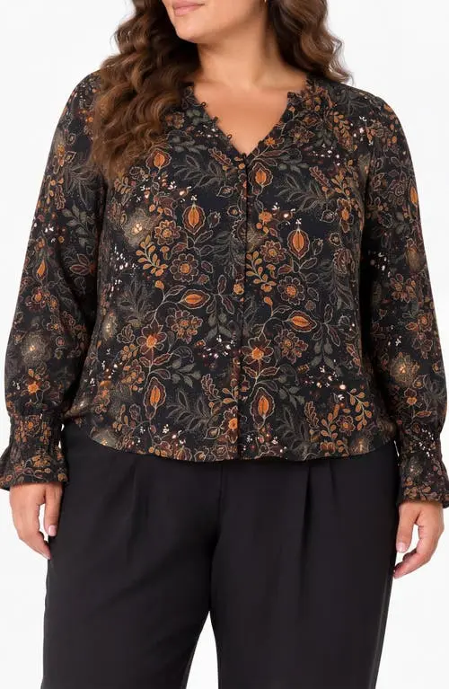 LIVERPOOL Pintuck Sateen Top